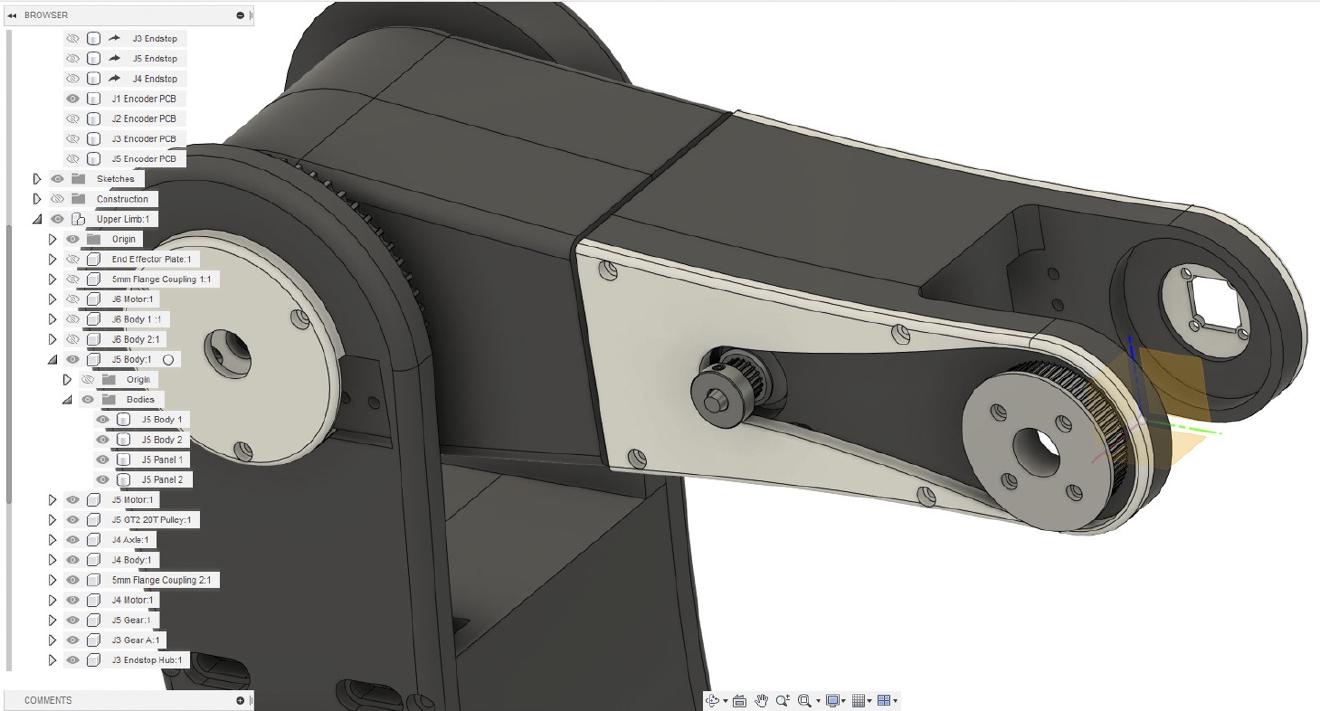 3D Printed 6 Axis Robot Arm: Mechanical Design · Stewart Tech